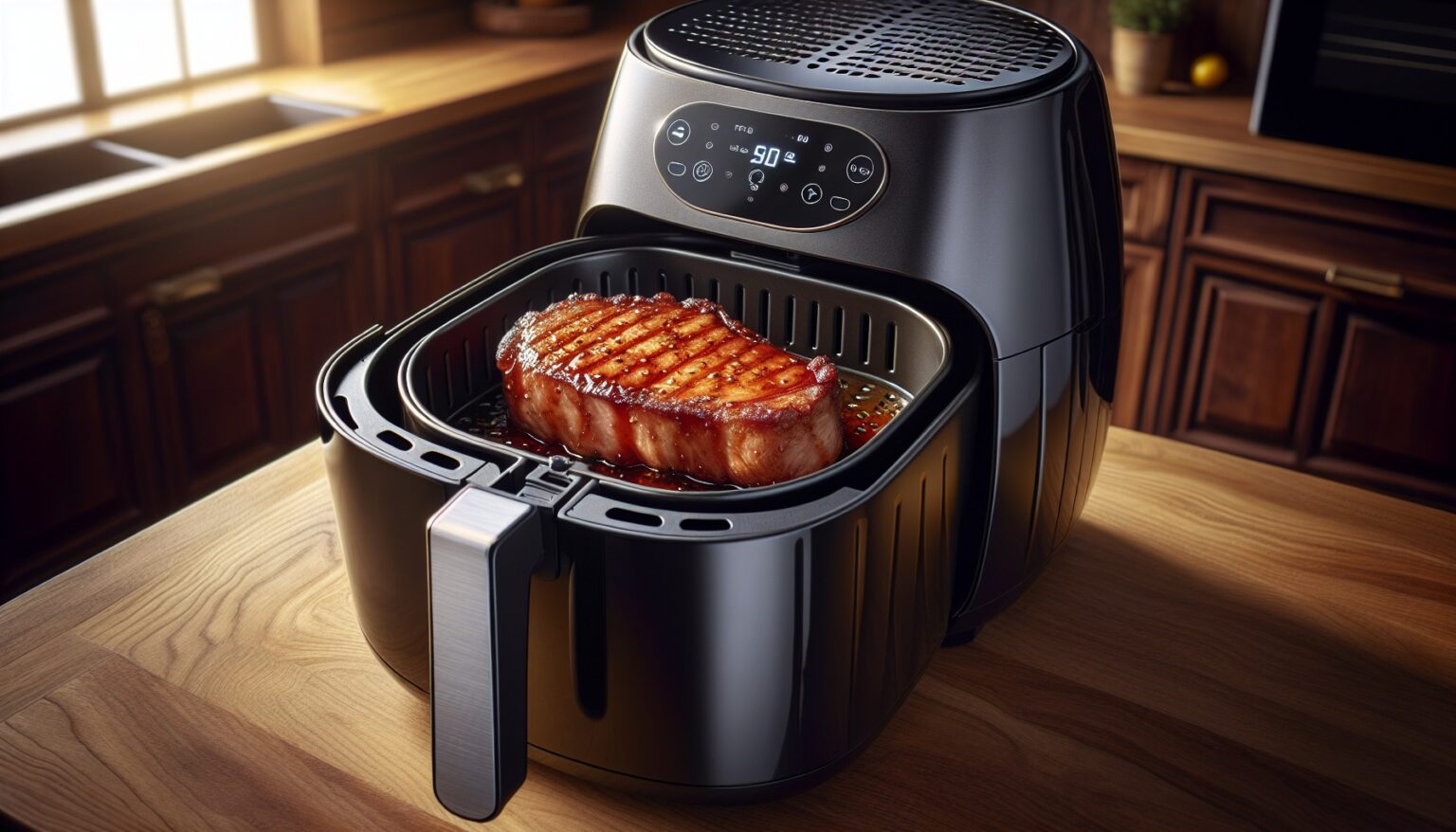 Porsaan Pihvi Airfryer - Helminin reseptit kuumailmakeittimellä